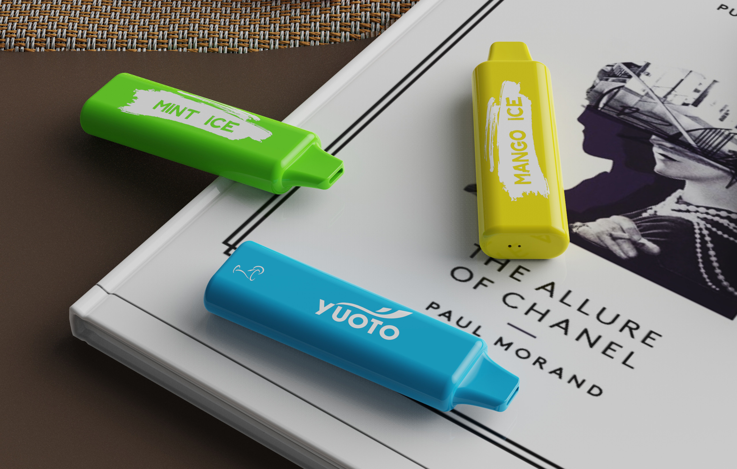 1500puff 2-5%Mg Disposable E cig Square Line With 800mAh Battery