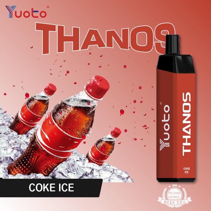 5000puff Yuoto Thanos Disposable Vape E Juice 14ml Battery 650mAh Nicotine 5% Arabic Version
